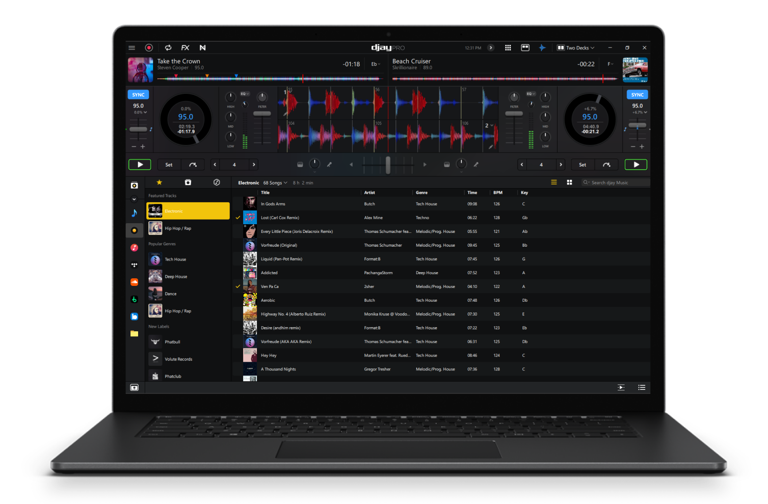 Professional DJ App for Windows - djay Pro by Algoriddim